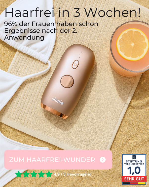 shinie | IPL Haarentfernung | Die Nr. 1 in Haarentfernung